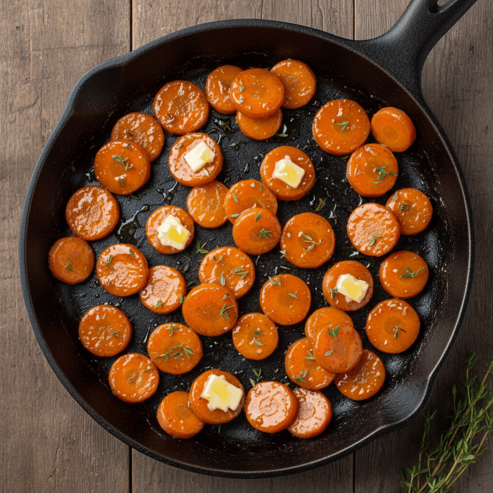 Carote glassate al burro e miele: ricetta facile, veloce e lucida.