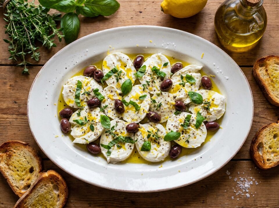 Mozzarella marinata alla ligure: ricetta fresca, veloce e profumata