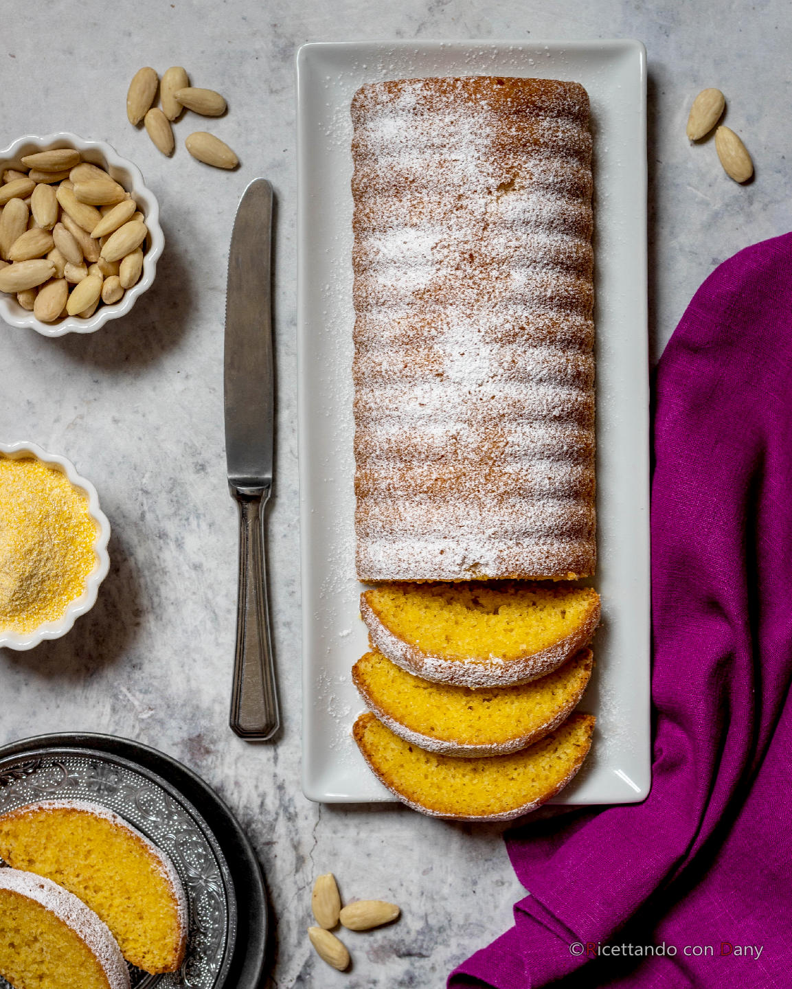 Amor polenta, ricetta plumcake con farina di mais e mandorle