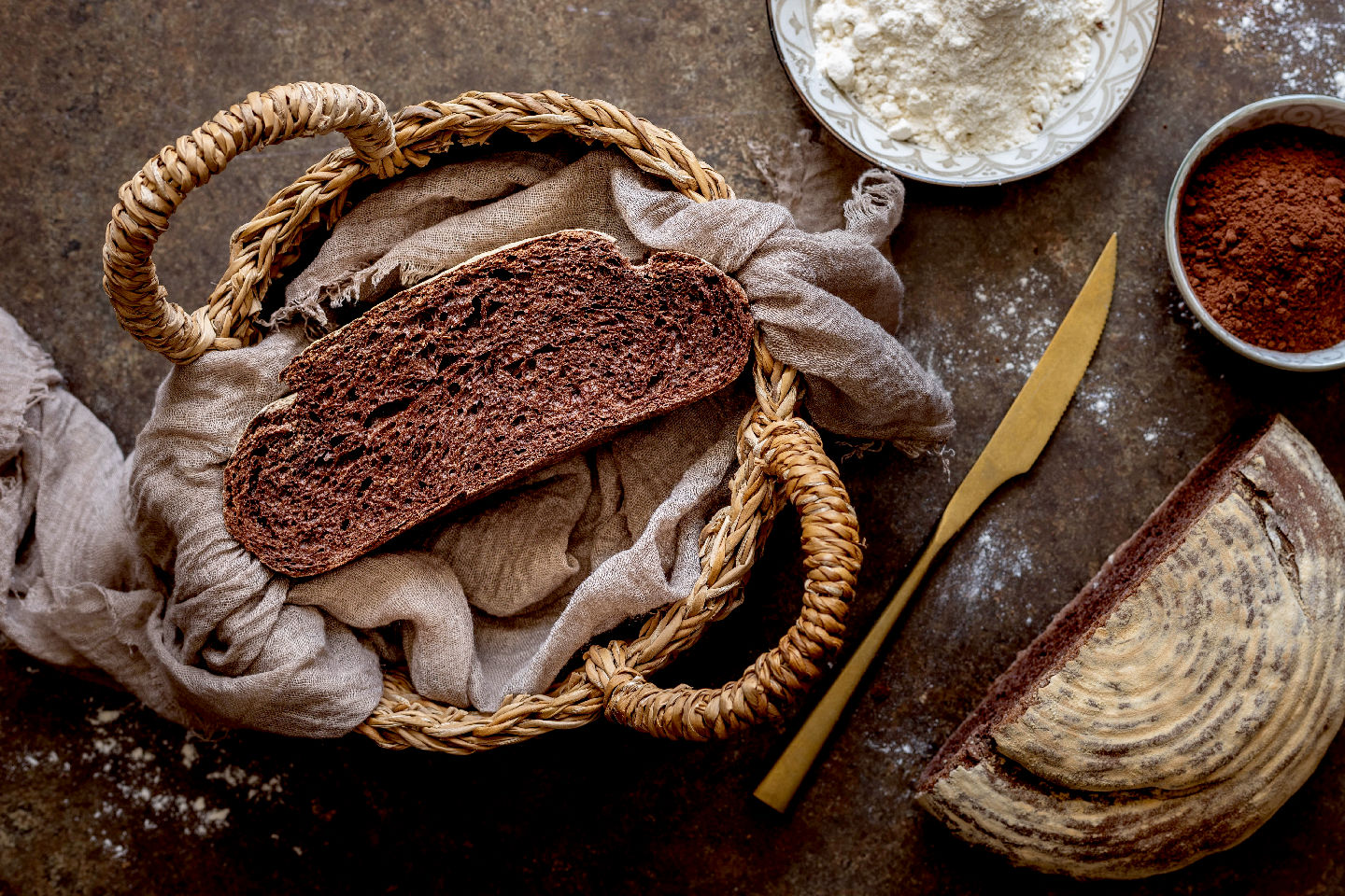 Pane al cacao, ricetta salata
