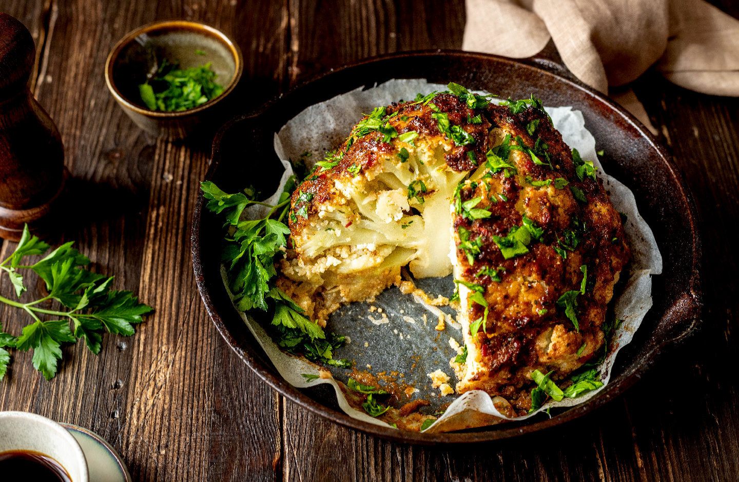 Cavolfiore intero al forno, ricetta gustosa