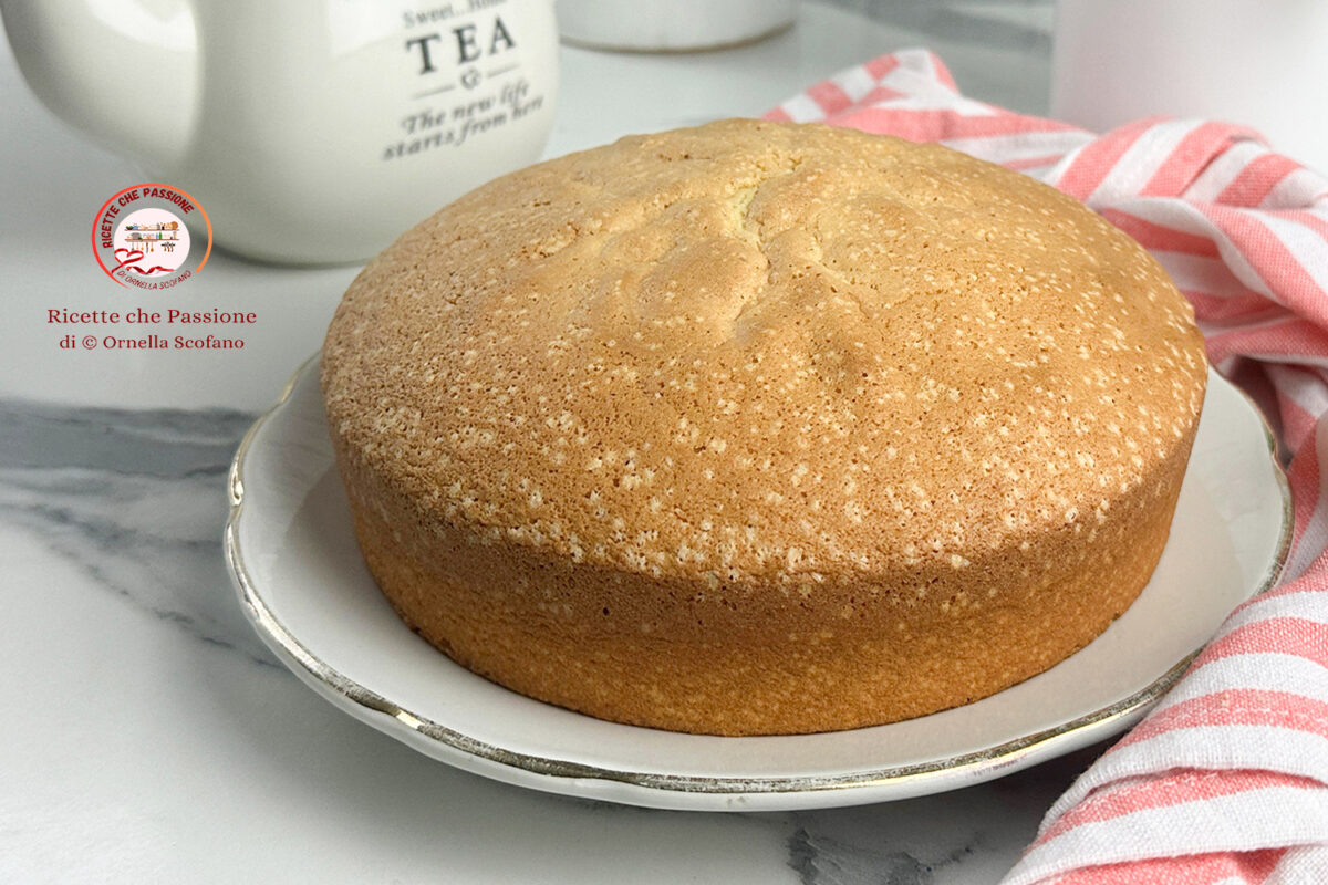 Pan di spagna perfetto senza lievito con albumi montati a parte perfetto per lo zuccotto di ...