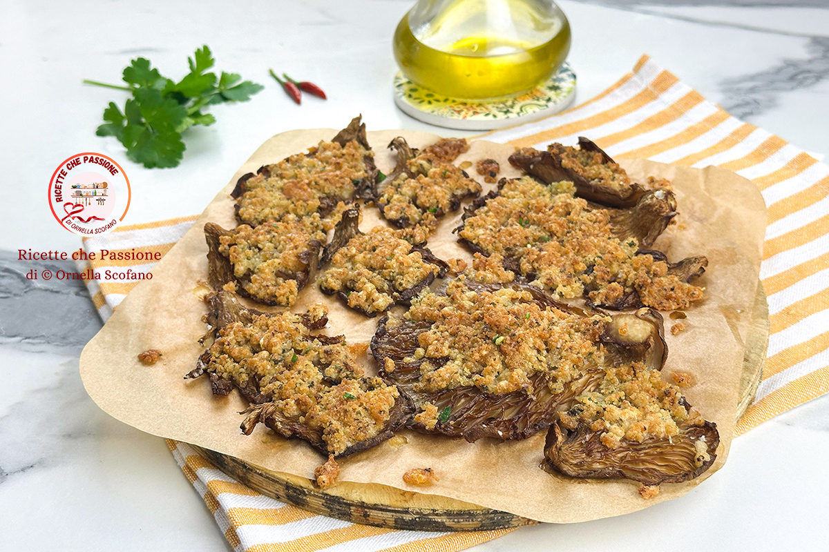 Funghi pleurotus gratinati in friggitrice ad aria - Ricette che ...