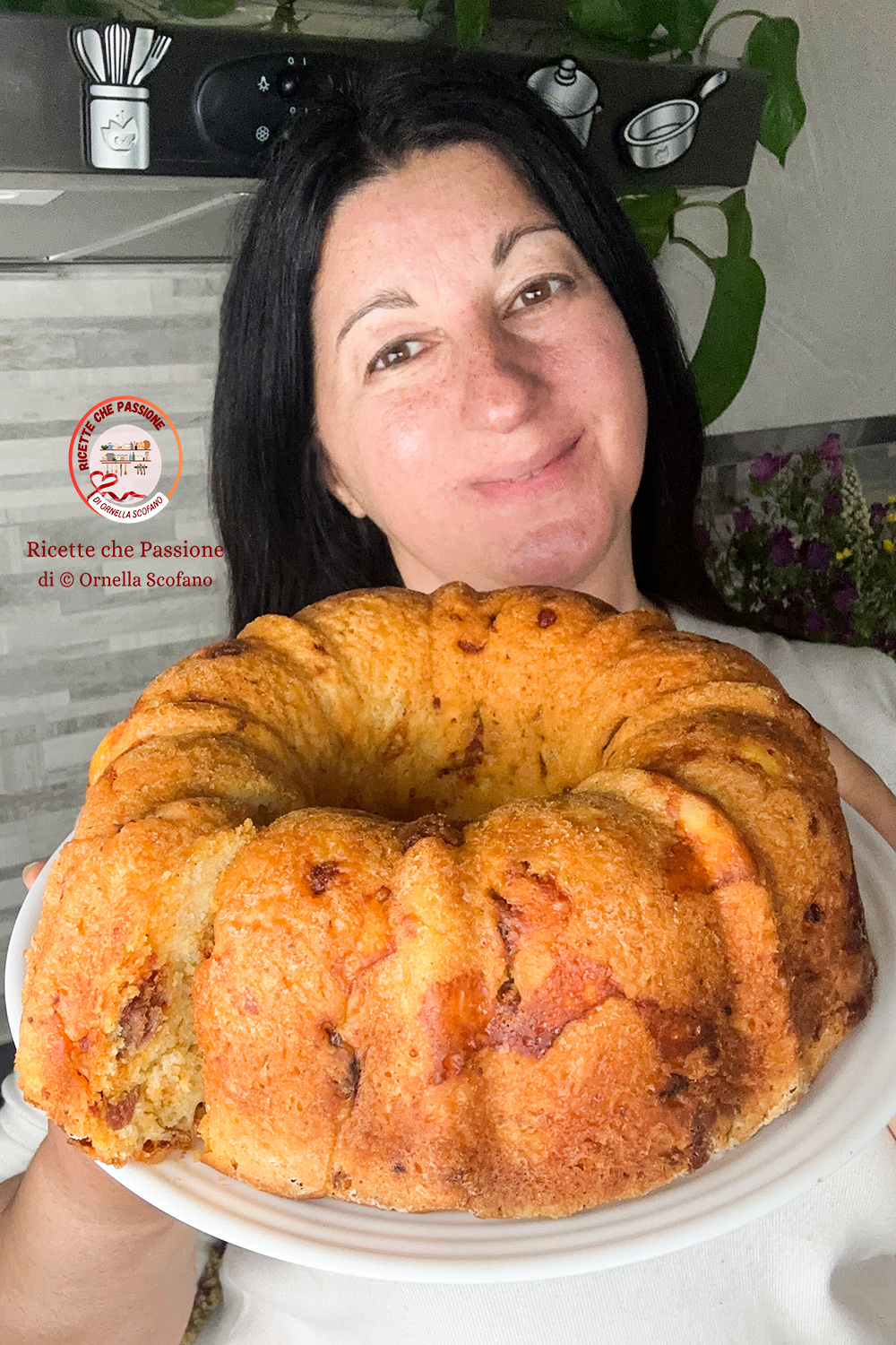 Babà rustico alla calabrese la Ciambella salata con salame e formaggio ...