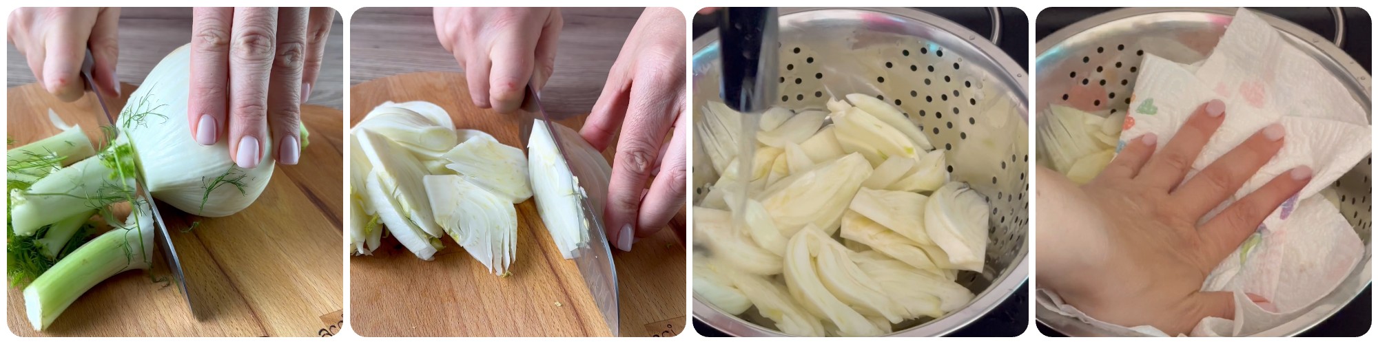 finocchi alla mediterranea con capperi e olive nere