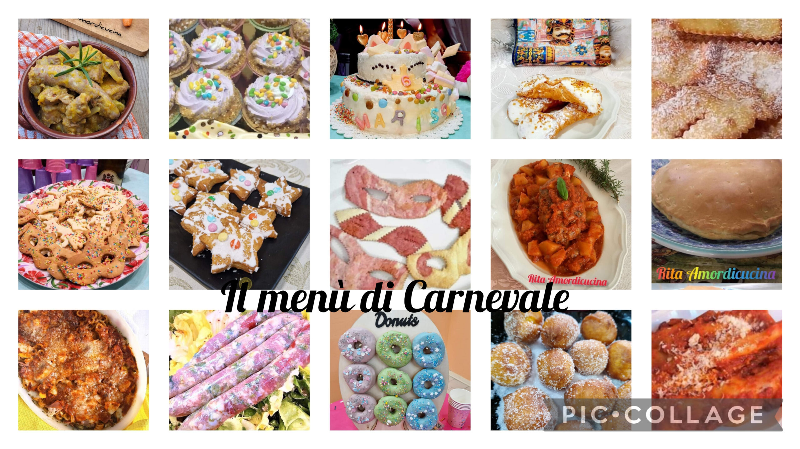 Il menù del Carnevale piatti dolci e salati - Le ricette di Rita ...