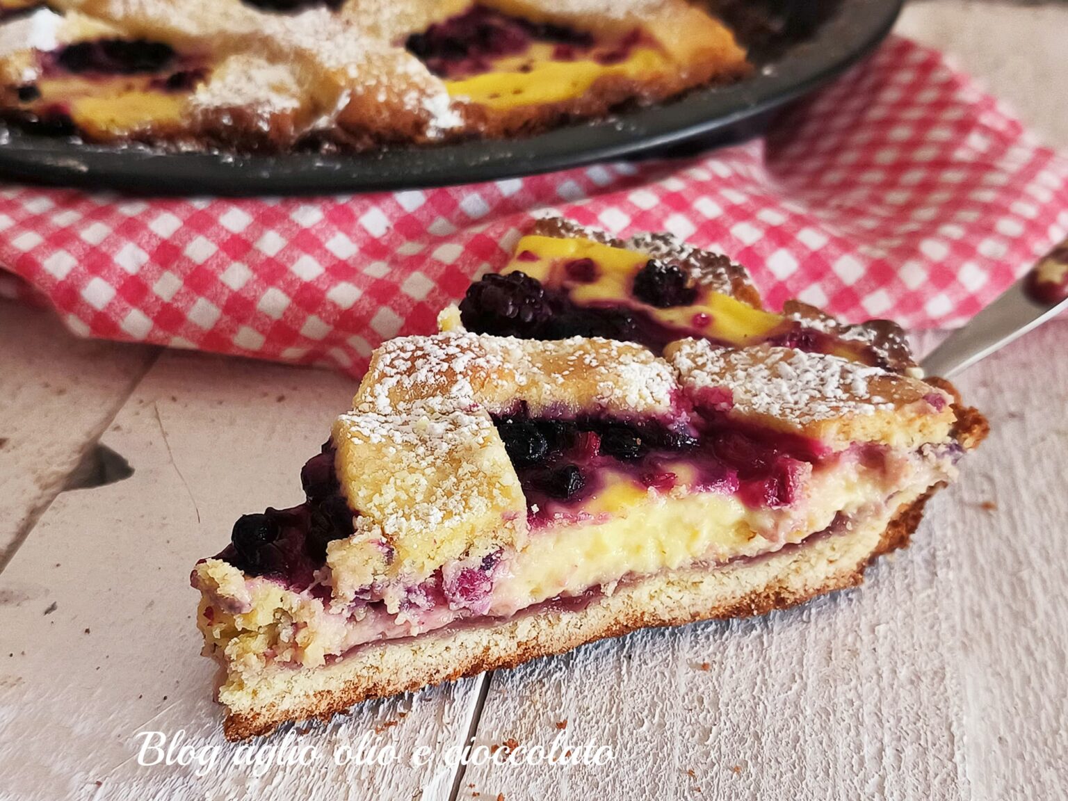 CROSTATA CON CREMA AL LIMONE E FRUTTI DI BOSCO - aglio olio e cioccolato