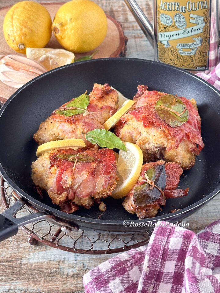 Pollo con pancetta e limone