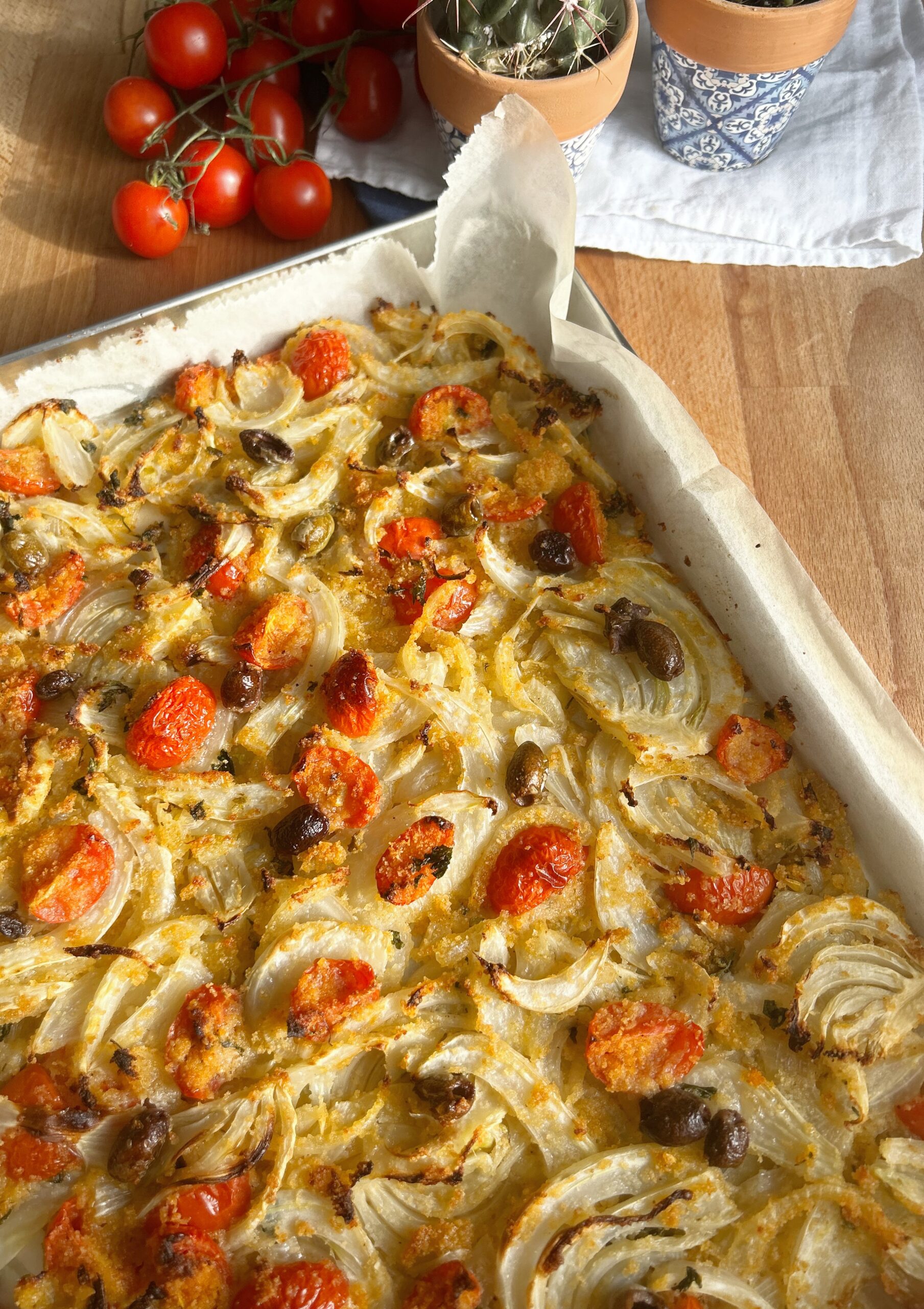 FINOCCHI GRATINATI al forno ALLA MEDITERRANEA - Sapore di Arianna