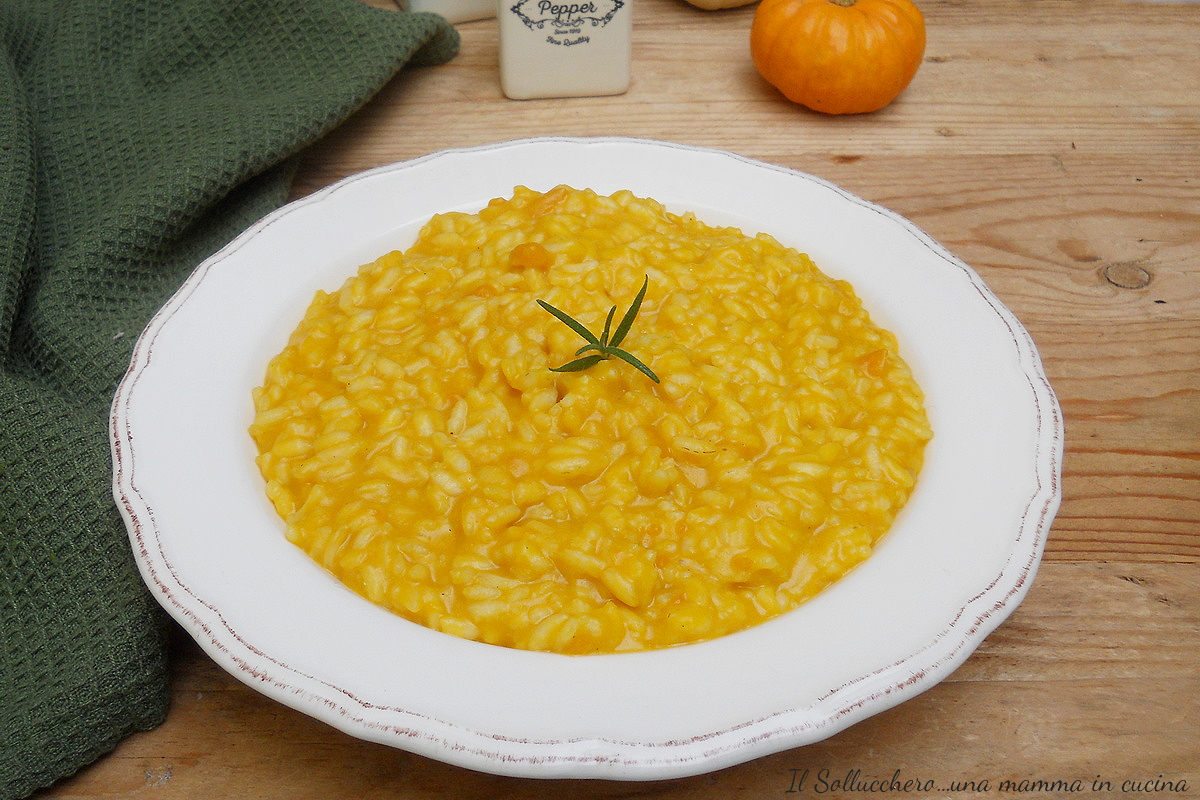 RISOTTO ALLA ZUCCA ricetta semplice per un riso perfetto