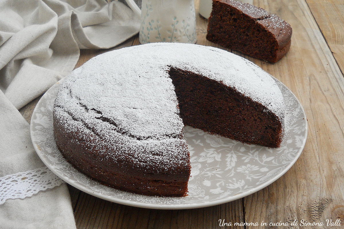 TORTA 5 MINUTI RICOTTA E CIOCCOLATO, facile e morbidissima