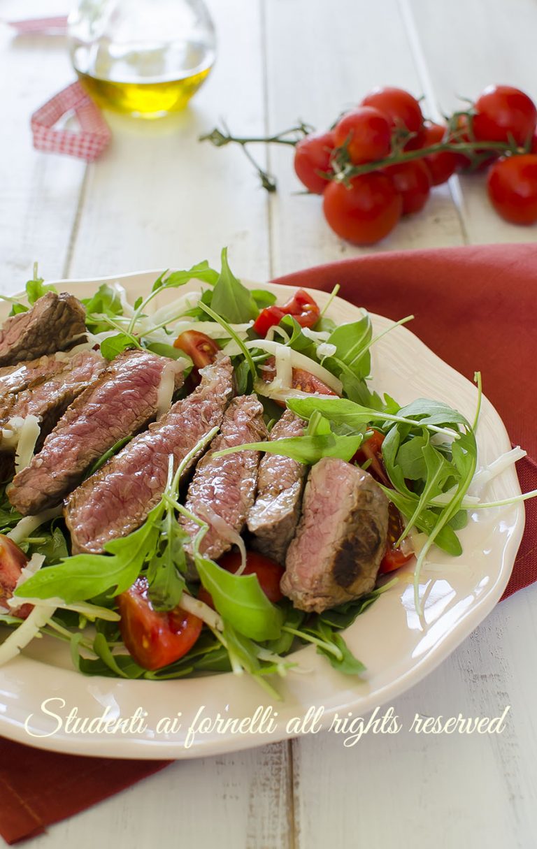 TAGLIATA RUCOLA E GRANA di manzo tenerissima, ricetta