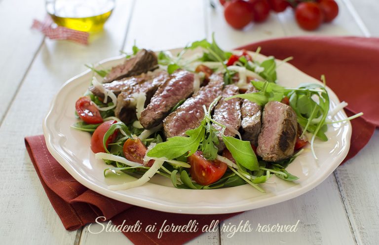 TAGLIATA RUCOLA E GRANA di manzo tenerissima, ricetta