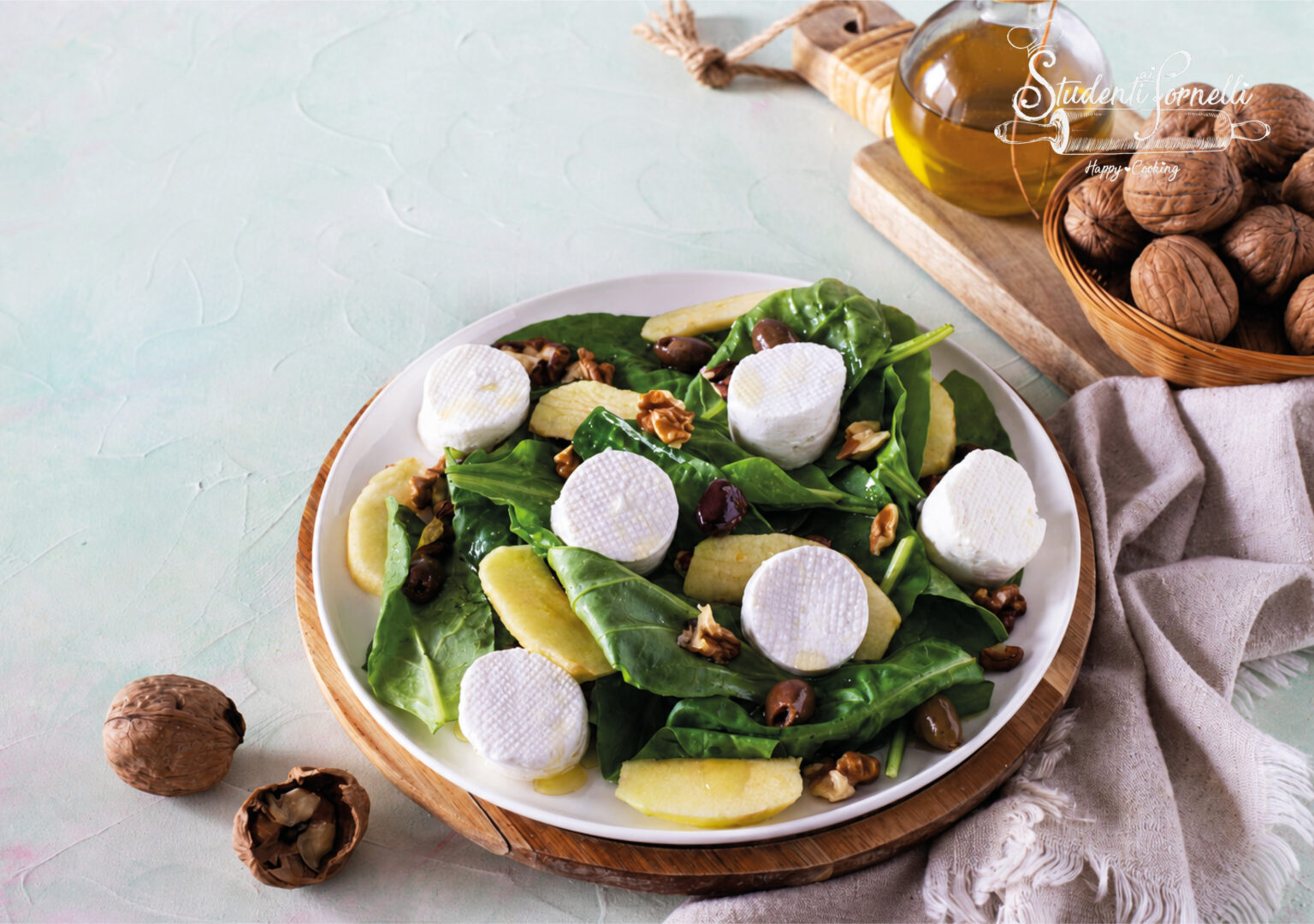 INSALATA DI SPINACI CON FORMAGGIO FRESCO (Plant-Based)