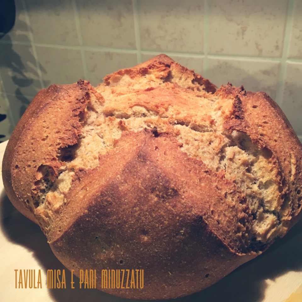 Pane Tumminia | tavula misa e pani minuzzatu