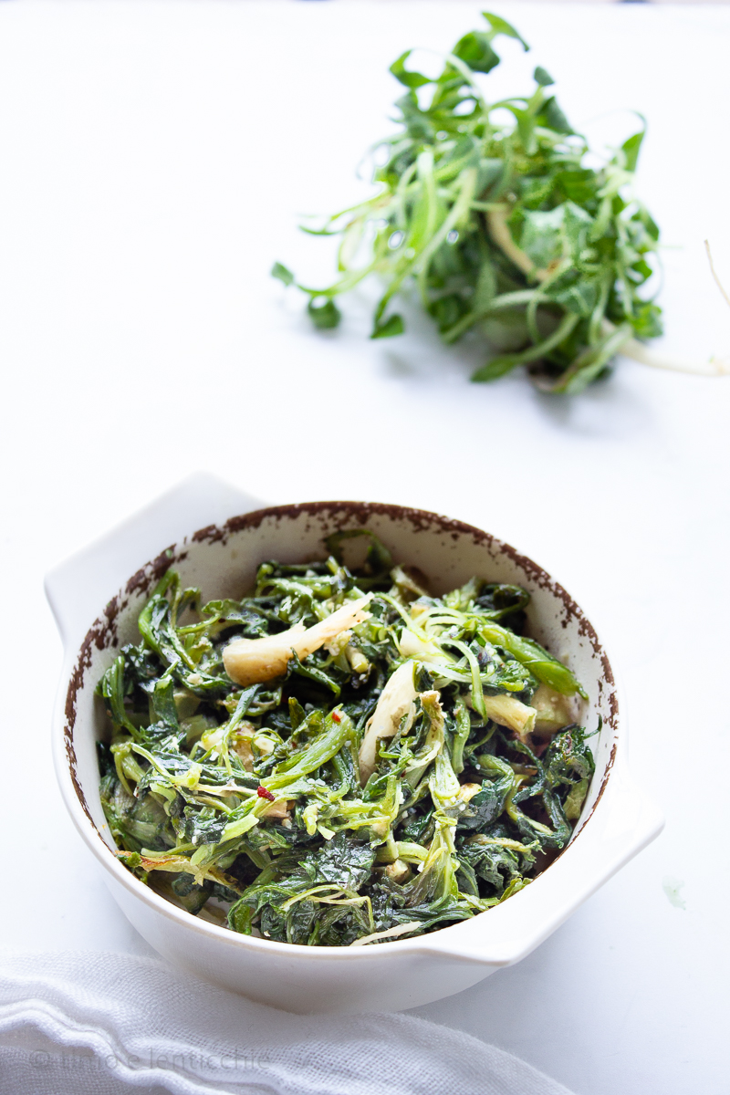 Raponzoli raperonzoli in padella - Timo e lenticchie