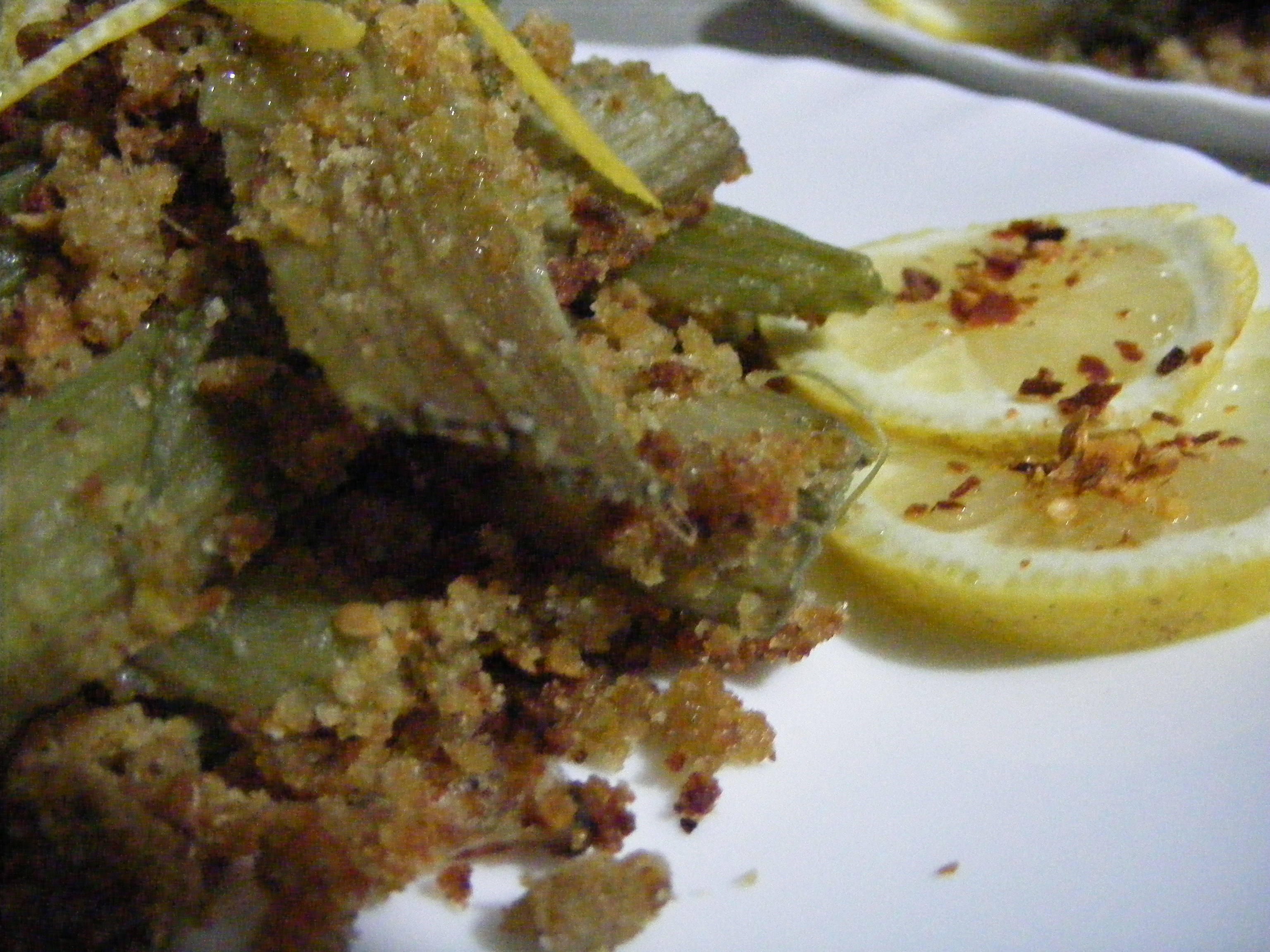 Cardi alla siciliana al forno con mollica