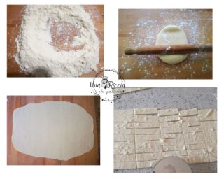 Sagnette abruzzesi con ceci e pesce - Una Riccia che pasticcia