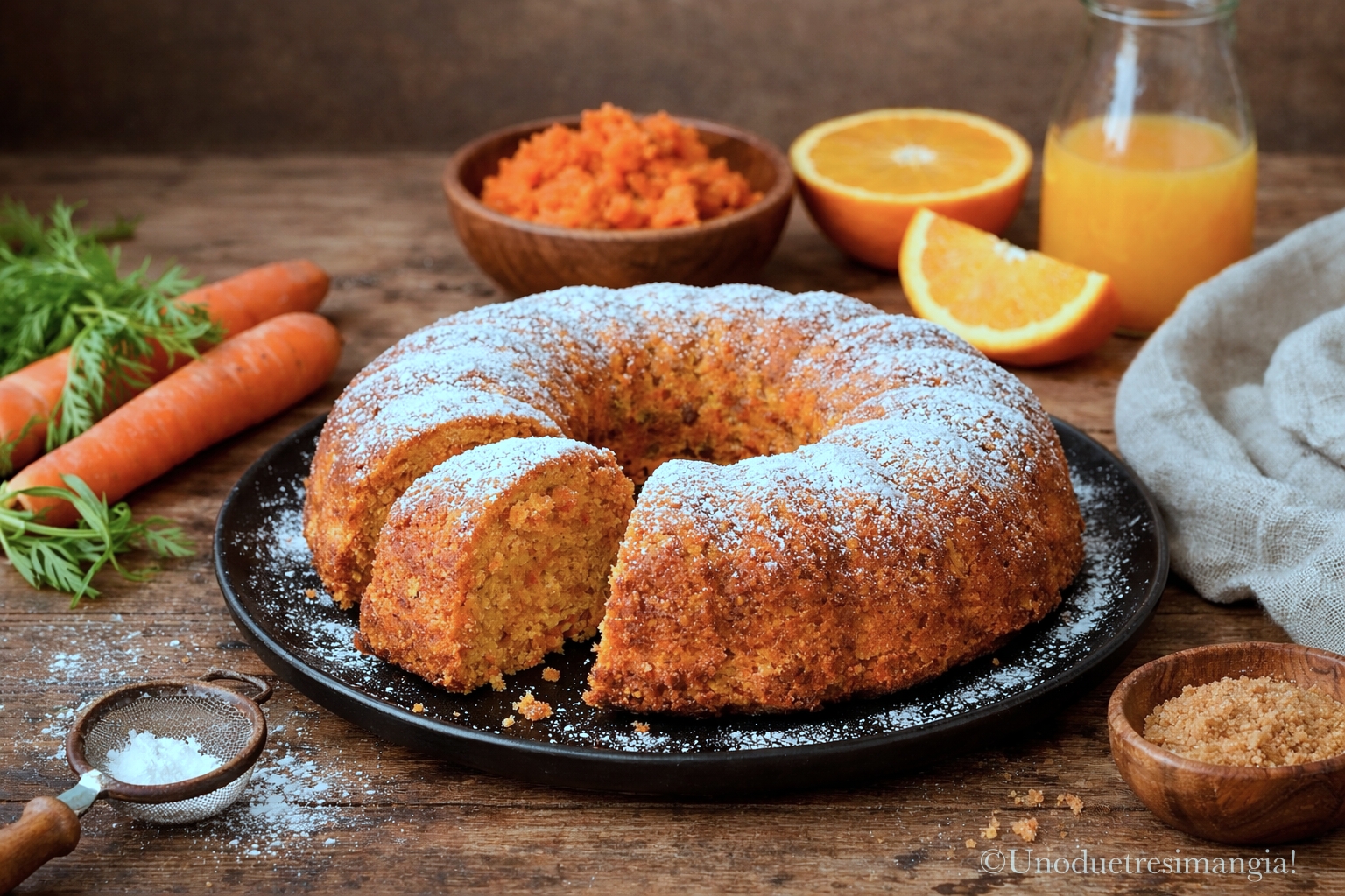 Ciambella con scarti della centrifuga di carota e arancia | Ricetta ...