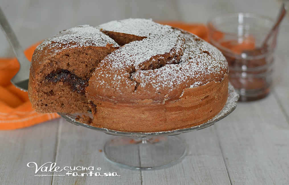 TORTA CON NUTELLA E RICOTTA ricetta dolce soffice e facile