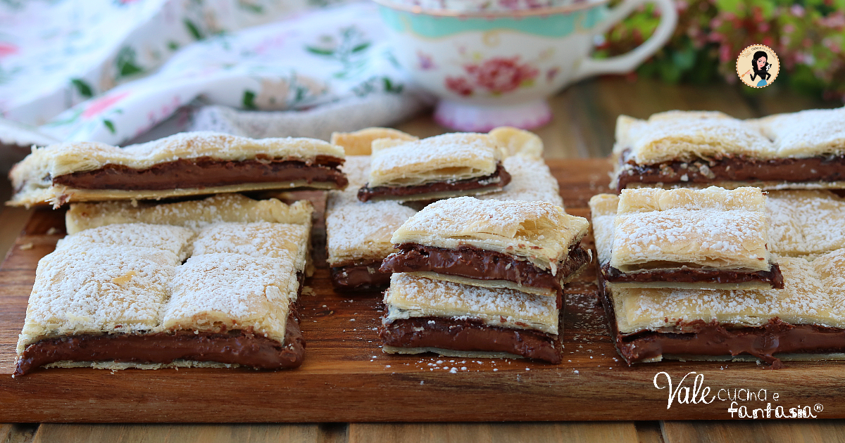 RUSTICHELLA ALLA NUTELLA ricetta con soli 2 ingredienti