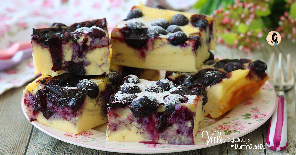 TORTA DI RICOTTA E MIRTILLI RICETTA FACILE E VELOCE
