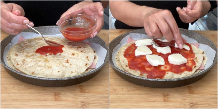 Piadipizza farcita o piadizza ricetta facile e veloce