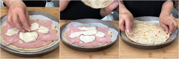 Piadipizza farcita o piadizza ricetta facile e veloce