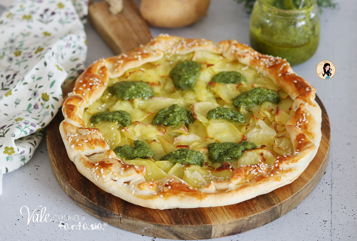 Torta salata con patate e pesto ricetta facile e veloce