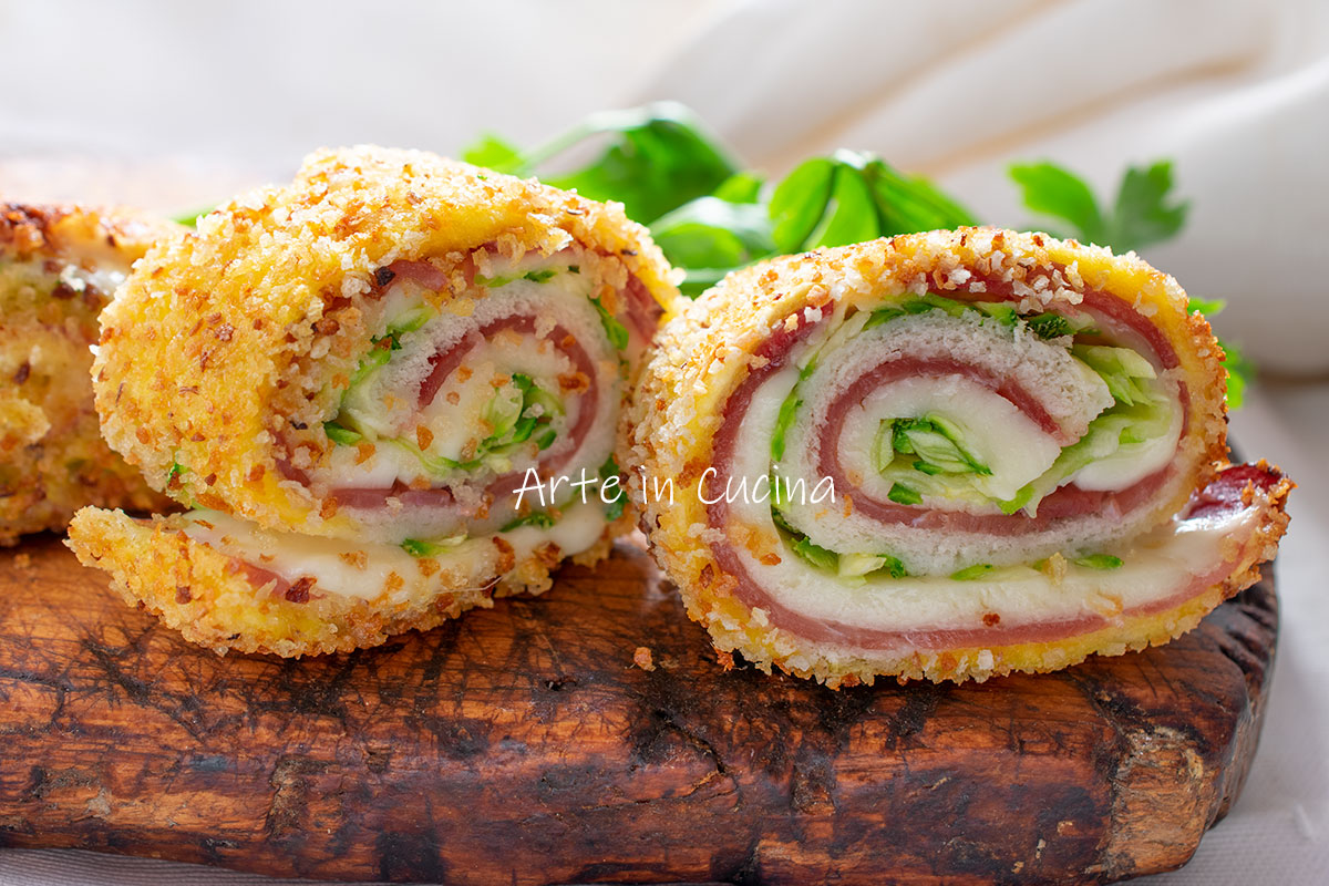 GIRELLE SPECK E ZUCCHINE CON PANCARRè in padella