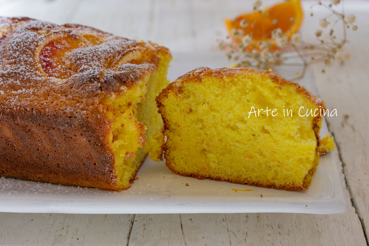 PLUMCAKE ALL'ARANCIA dolce VELOCE e profumato