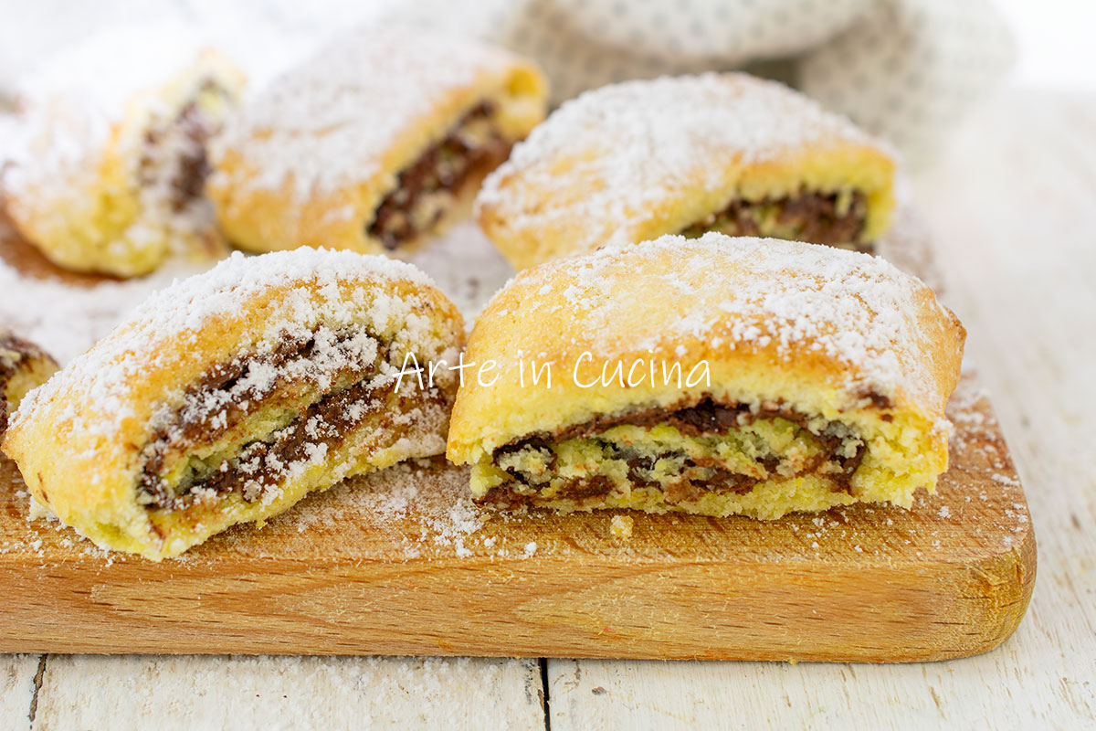 BISCOTTONI ARROTOLATI alla NUTELLA i più buoni del mondo