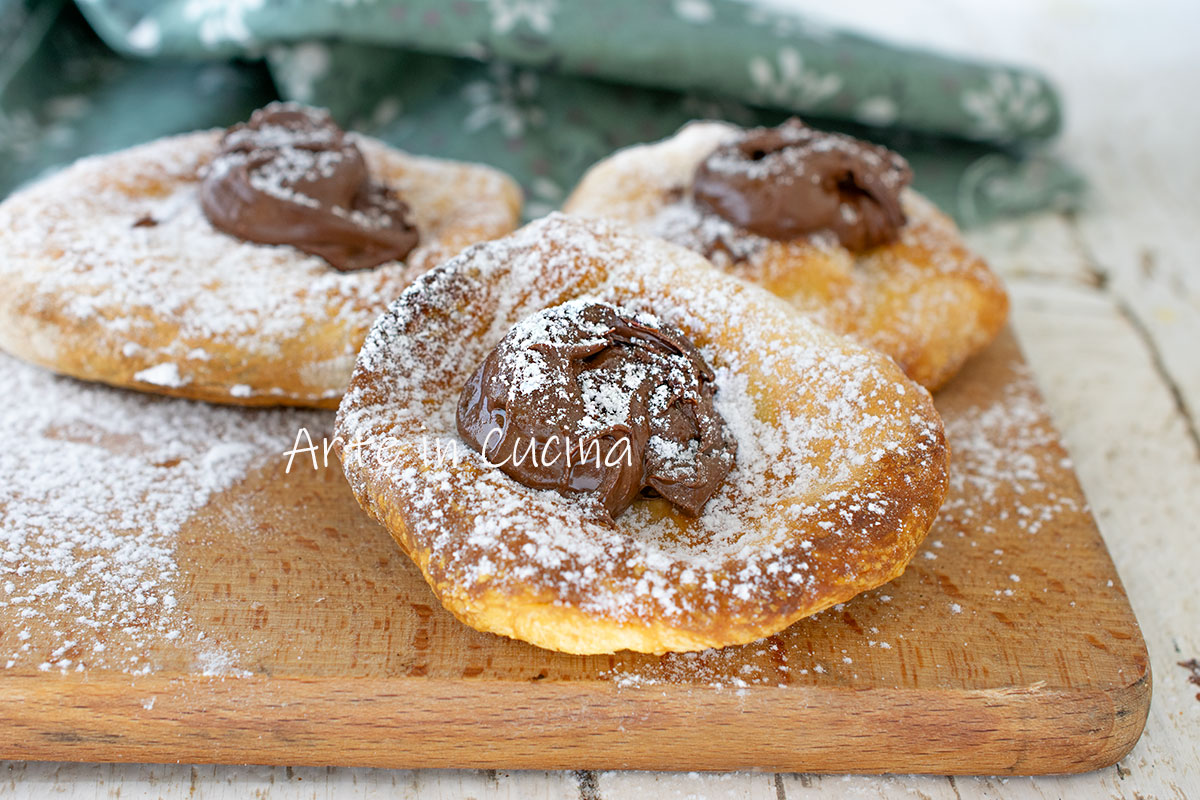 PIZZETTE DOLCI ALLA NUTELLA morbidissime
