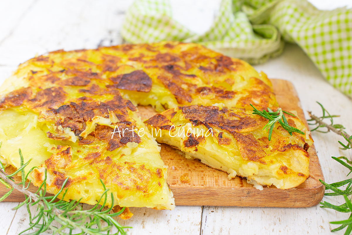 TORTA con PATATE in 10 minuti in padella piatto veloce