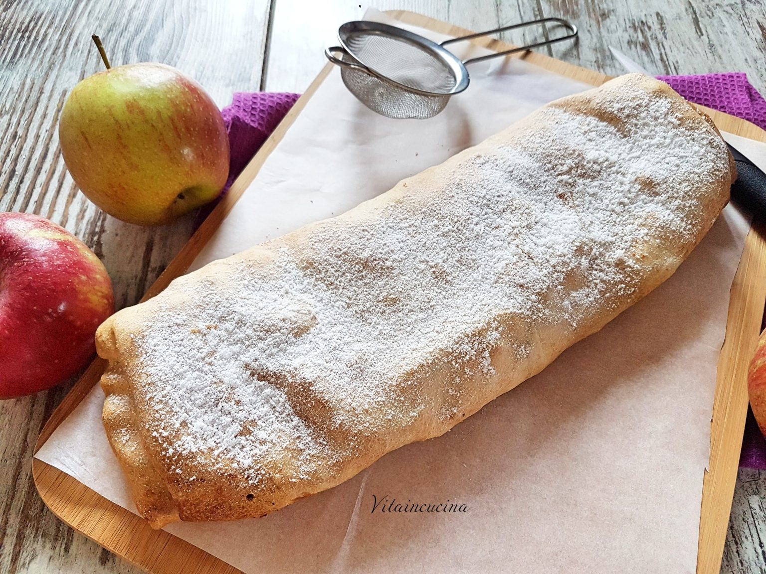 STRUDEL DI MELE CON PASTA MATTA ~ Vitaincucina